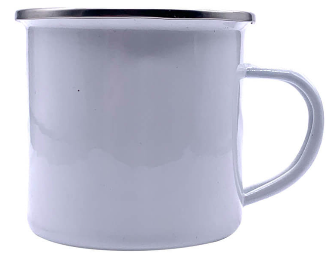 Sublimation Enamel Metal Mug – Q-Mantis